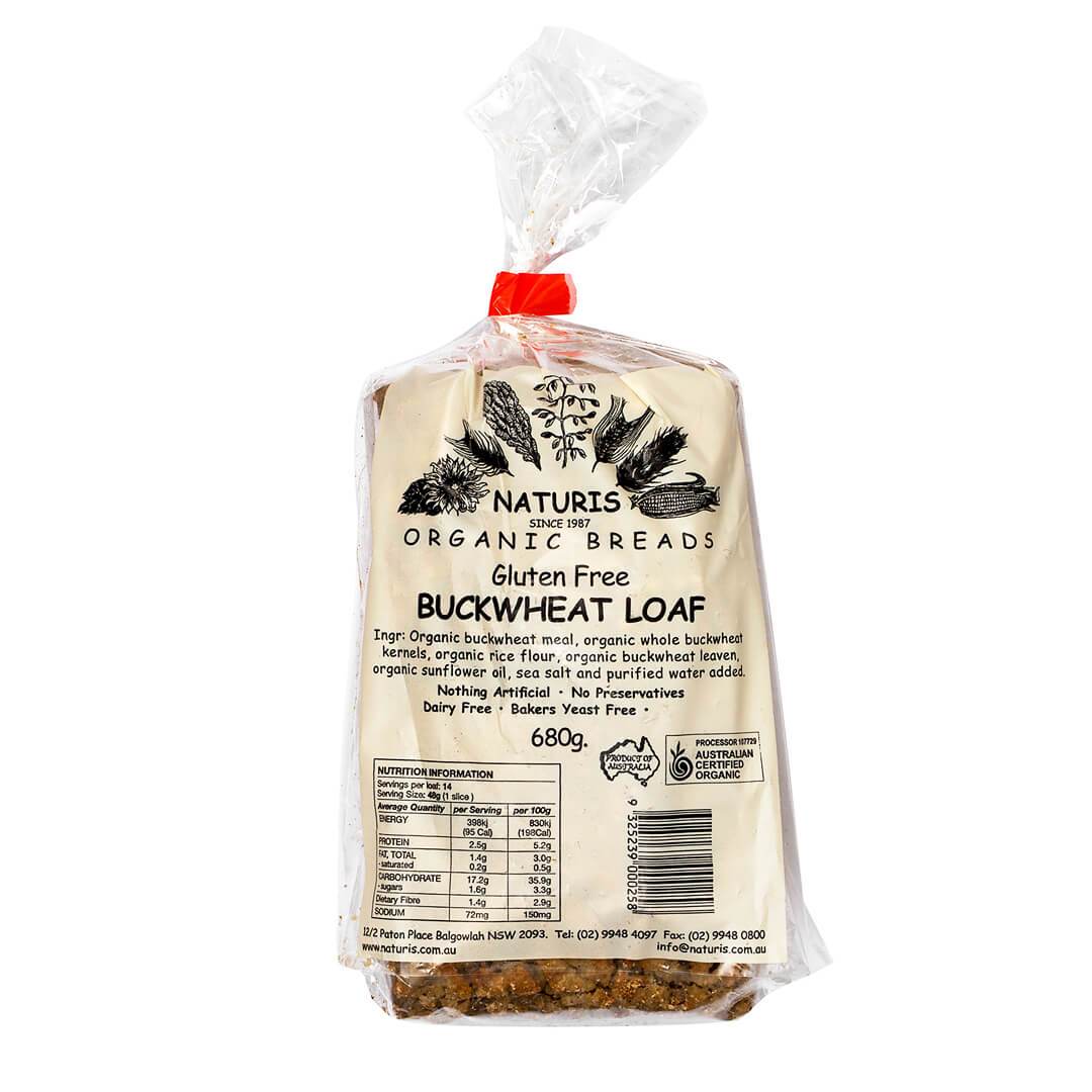 Organic Buckwheat Loaf - 680g - Naturis Organic Breads